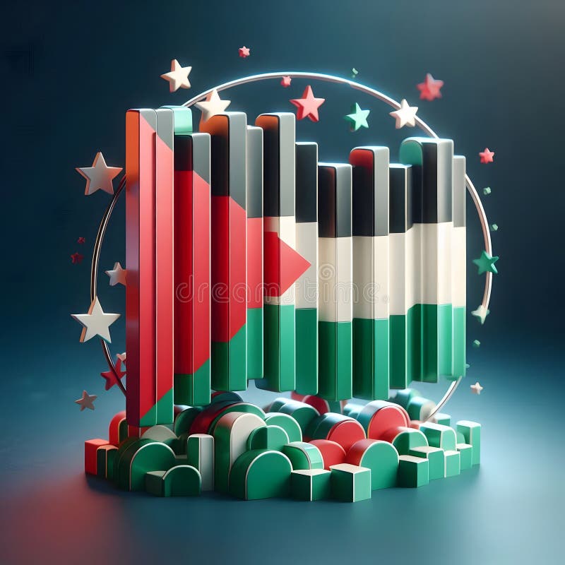 Palestinian Flag Lego Style Stock Illustration - Illustration of color ...