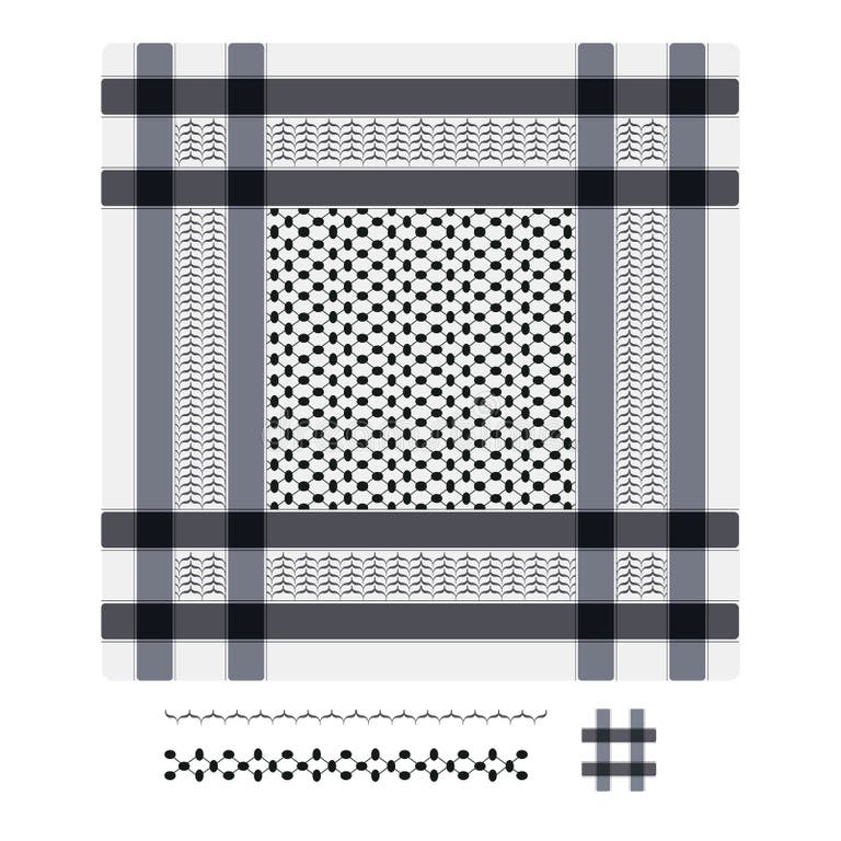 Keffiyeh Pattern Stock Illustrations – 343 Keffiyeh Pattern Stock ...