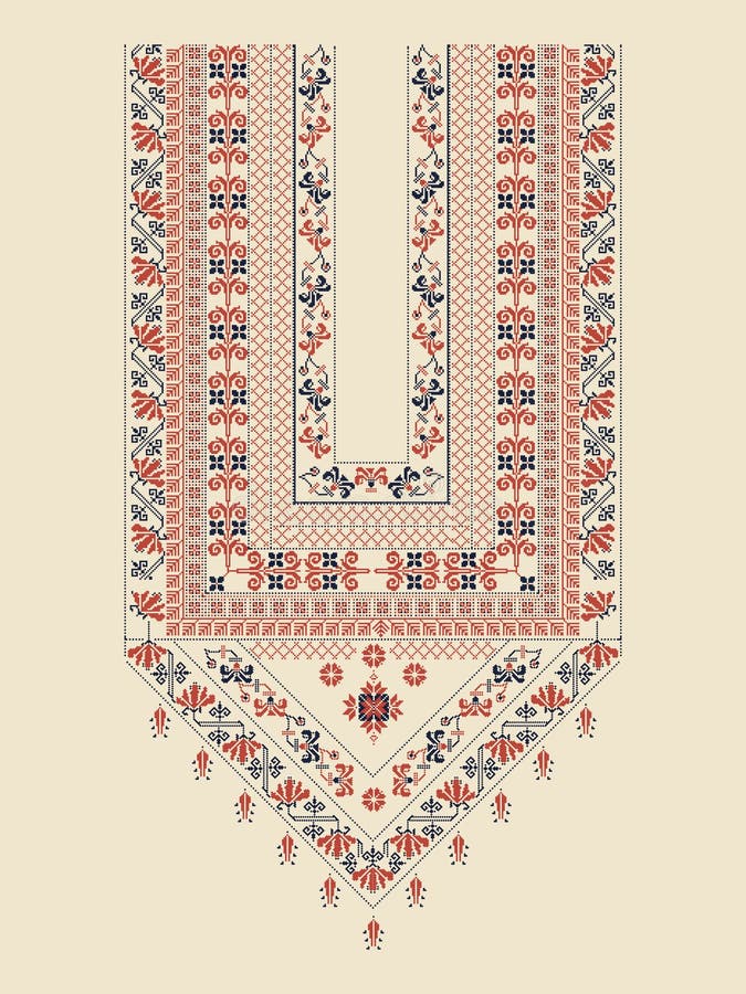 Palestinian pattern stock vector. Illustration of national - 134499325