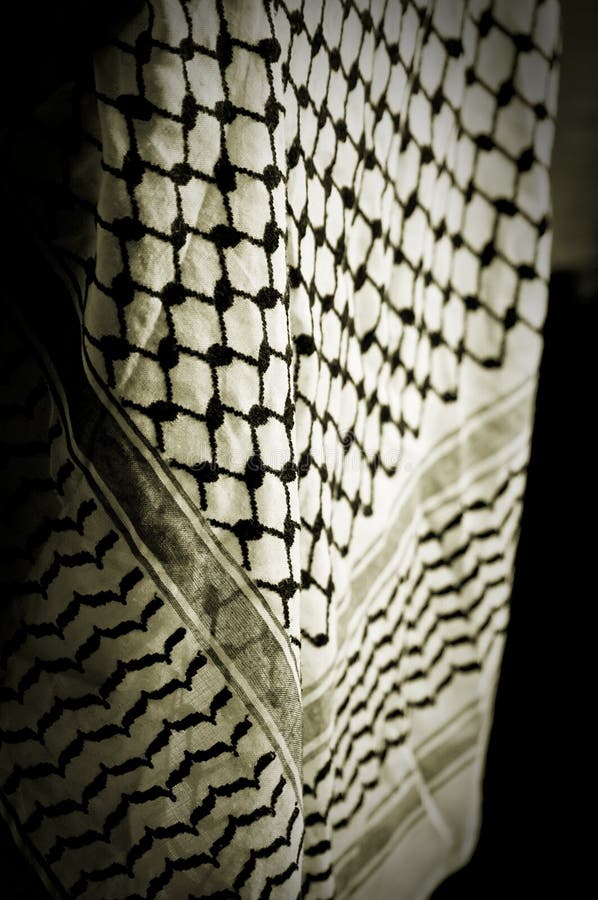 Palestinian scarf stock image. Image of pattern, decoration - 25615743