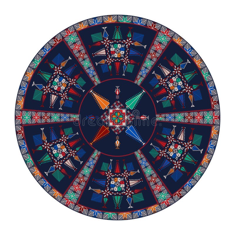 Palestinian Tatreez Pattern Stock Vector - Illustration of fashion ...