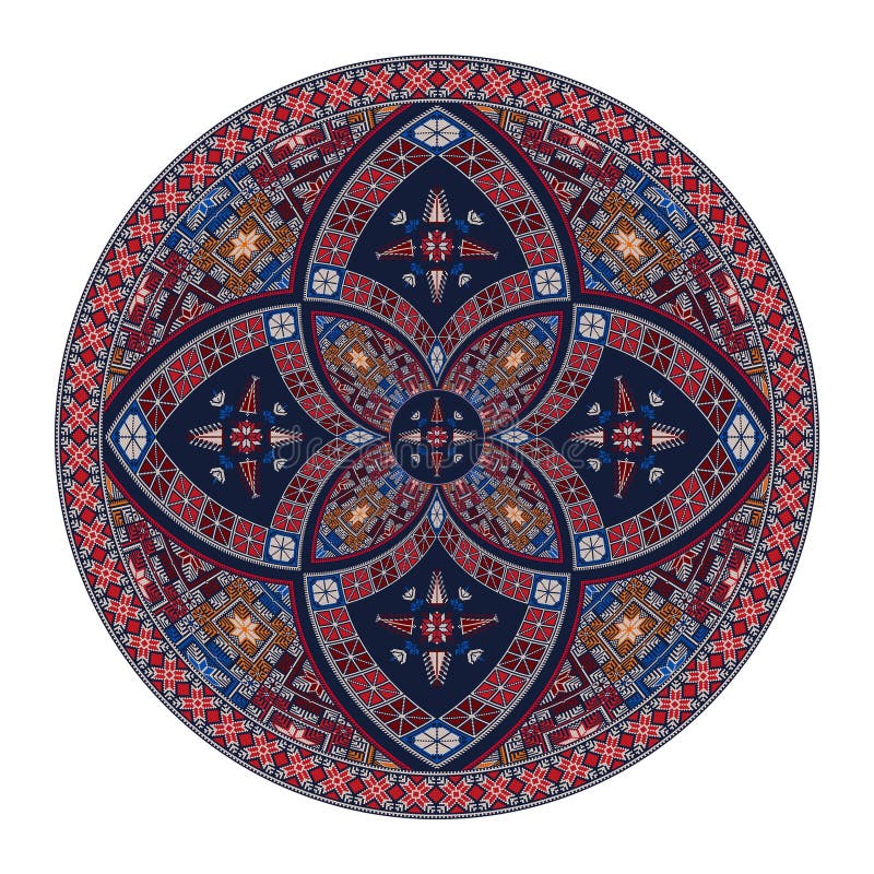 Palestinian Tatreez Pattern Stock Vector - Illustration of fashion ...