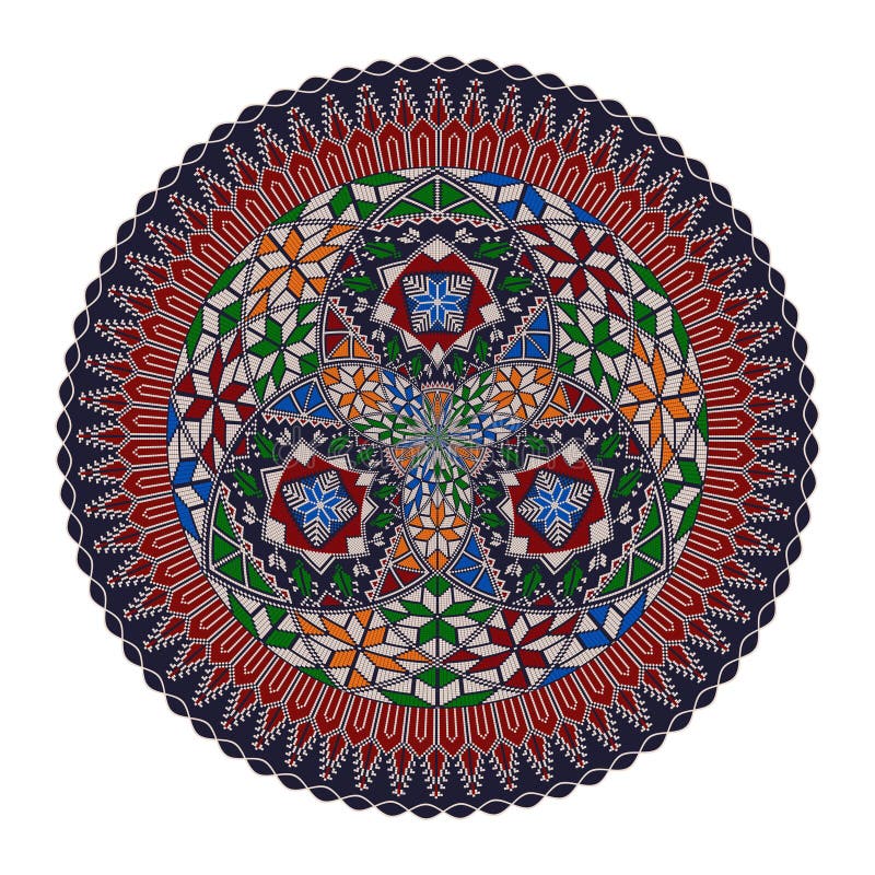 Palestinian Tatreez Pattern Stock Vector - Illustration of native ...