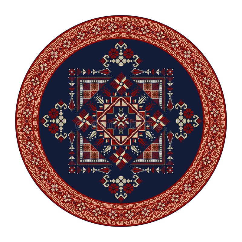 Palestinian Tatreez Pattern Stock Vector - Illustration of embroidered ...