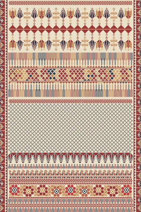 Palestinian Tatreez, Template Pattern 26 Stock Vector - Illustration of ...