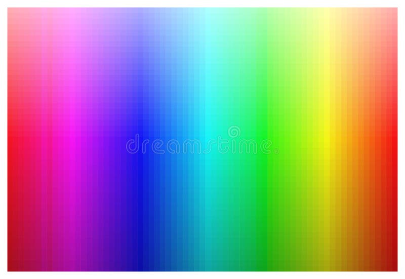 Paleta De Colores Con Cada Matiz Ilustración del Vector - Ilustración ...