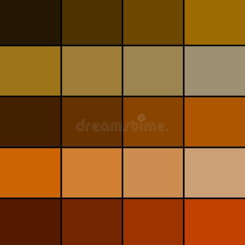 Paleta de colores de Brown stock de ilustración. Ilustración de moderno ...