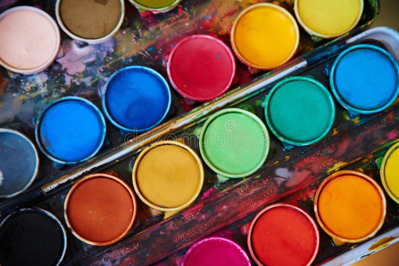 Paleta de colores del agua foto de archivo. Imagen de agua - 85960318