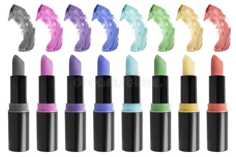 Paleta De Paletas De Labios Foto de archivo - Imagen de maquillaje ...