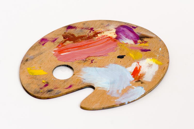 Paleta del pintor foto de archivo. Imagen de color, artes - 343322