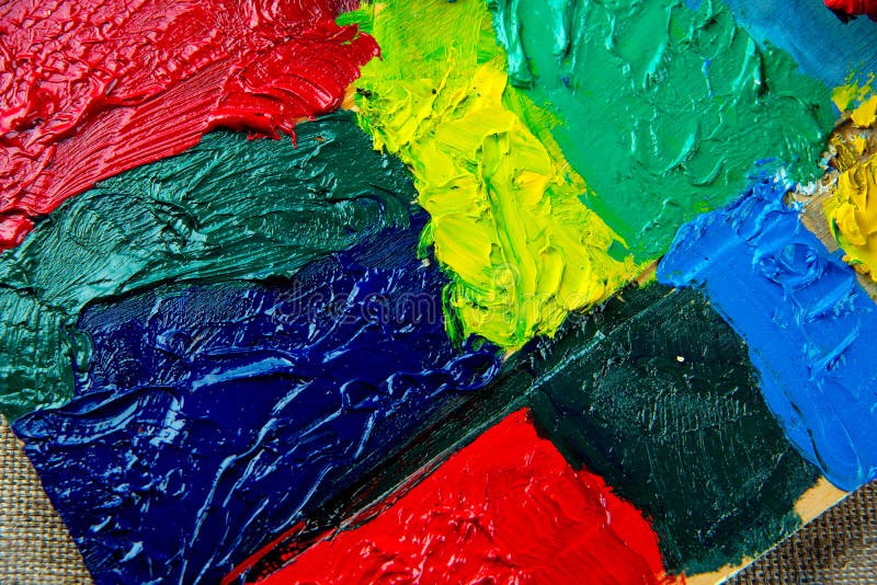 Palette. Background Texture Stock Photo - Image of acrylic, blue: 37102738