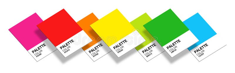 Palette Color 3d Effect, Vector Illustration Stock Vector ...
