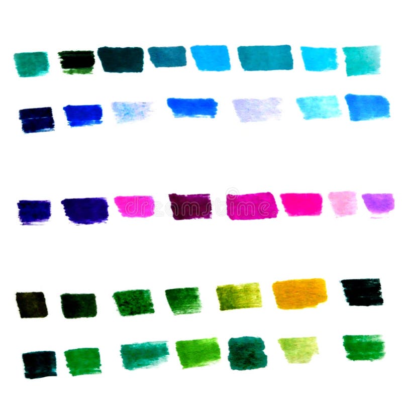 The Palette of Colors of Markers Stock Illustration - Illustration of ...