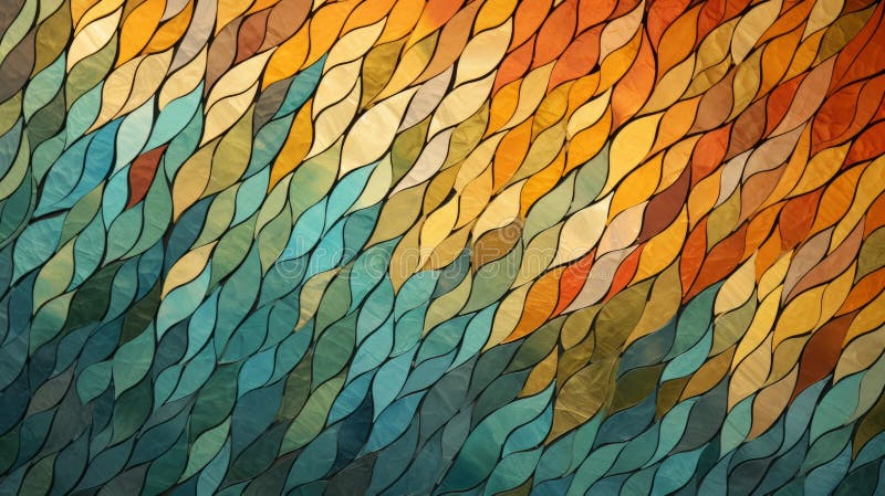 Palette of Complementary Colors in Artistic Pattern Stock Illustration ...