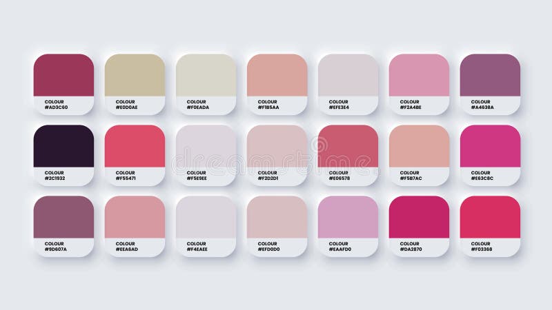 Palette Dinspiration De Catalogue De Couleurs Tendance En Rgb Et Hex