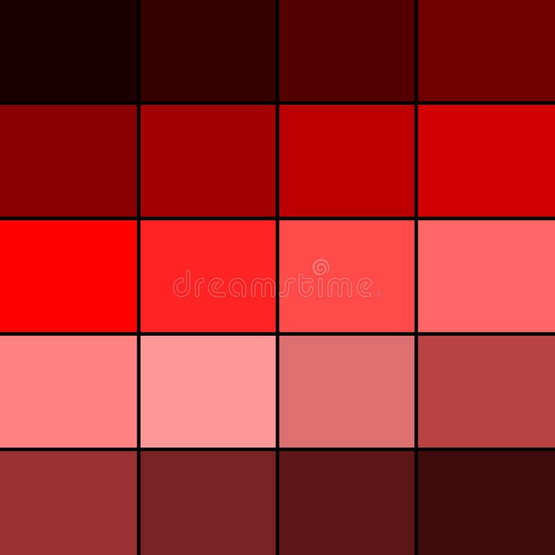 Palette de couleurs rouge illustration stock. Illustration of abstrait ...