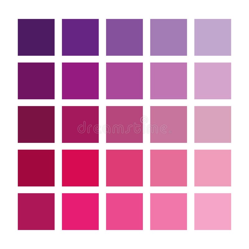 Palette De Couleurs Violette. Illustration Vectorielle. Eps 10 ...