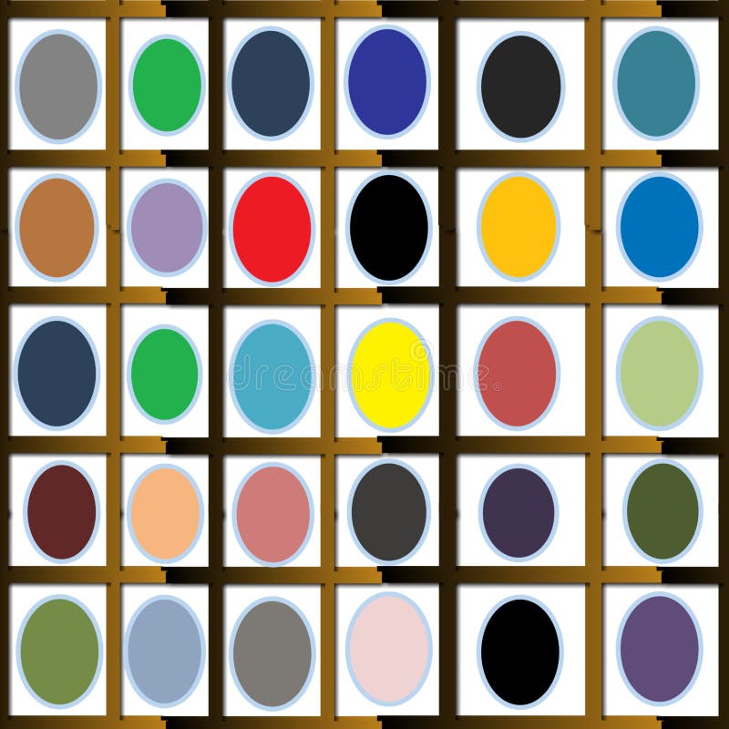 Palette colors stock illustration. Illustration of palette - 253987886