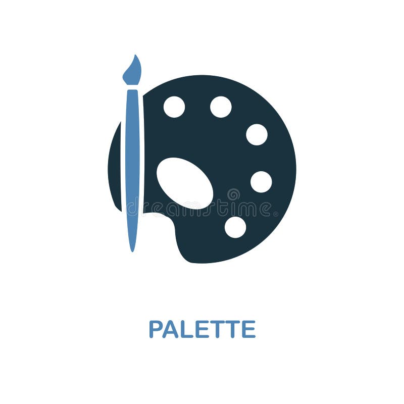 Palette Icon, Art Icon, Vector Illustration. Color Palette and Paint ...