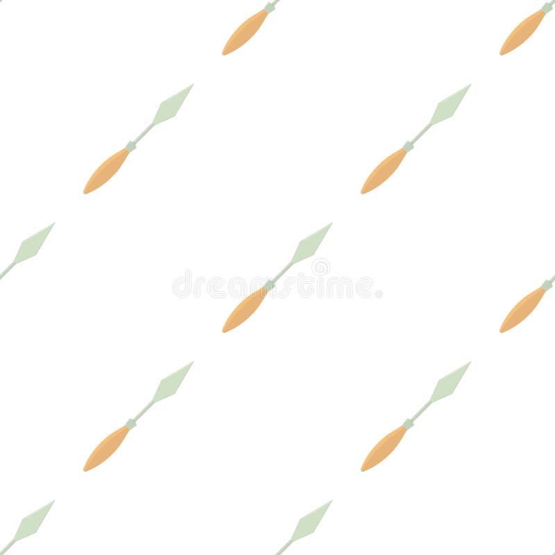Palette Knife Pattern Seamless Vector Stock Vector - Illustration of ...