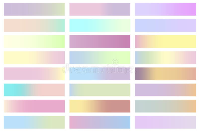 Palette on Light Background. Pastel Color Vertical Pattern. Palette in ...