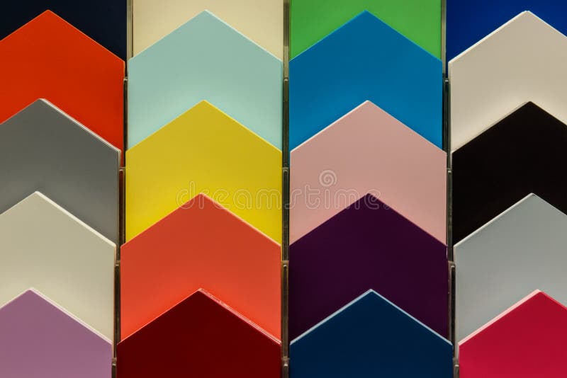 A Palette of Paint Color Sample Swatches III Stock Photo - Image of ...