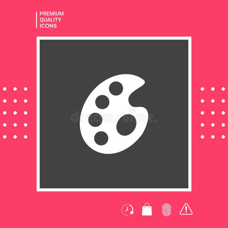 Palette for Paints. Graphic Elements for Your Design Stock Vector ...