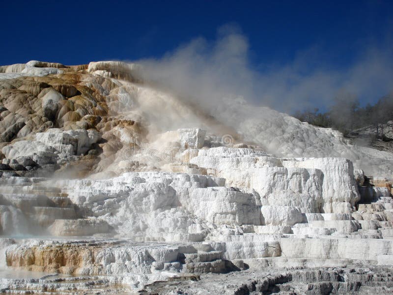 Palette Spring, Mammoth Springs, Yellowstone Stock Image - Image of ...