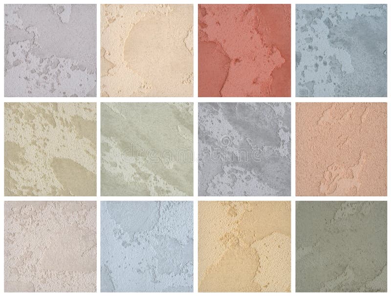 A Palette of Textures of Colored Travertine is a Decorative Covering ...