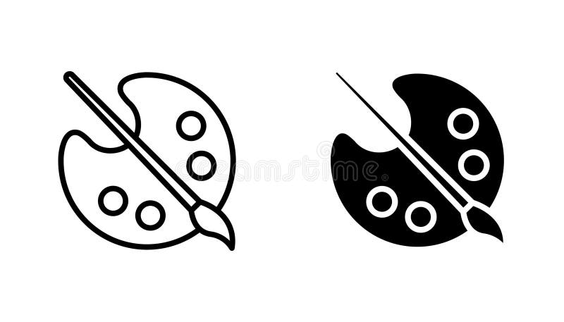 Palette vecor icon set stock vector. Illustration of icon - 340580308