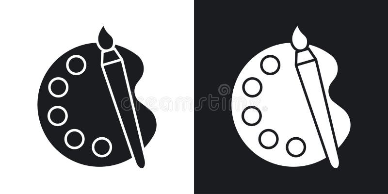 Palette vecor icon set stock vector. Illustration of icon - 340661609