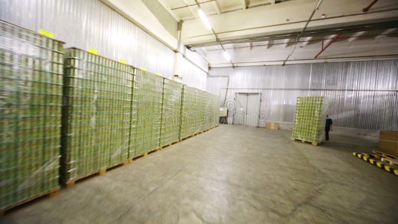 Many Drink Cans in Store Room Stock Footage - Video of business, dark ...