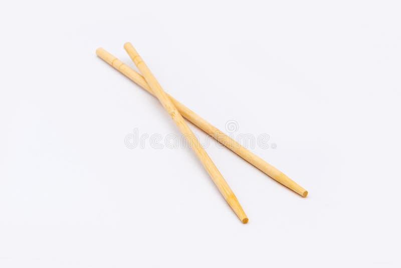 Palillo De Madera Aislado En El Fondo Blanco Foto de archivo - Imagen ...