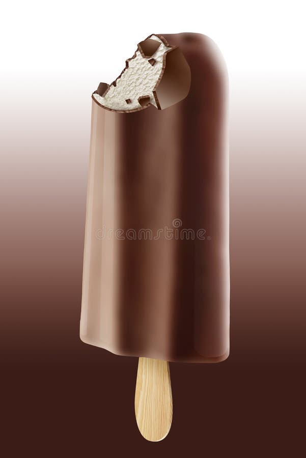 Helado En Palo Dibujo Animado Diseño De Estilo De Icono Ilustración del ...