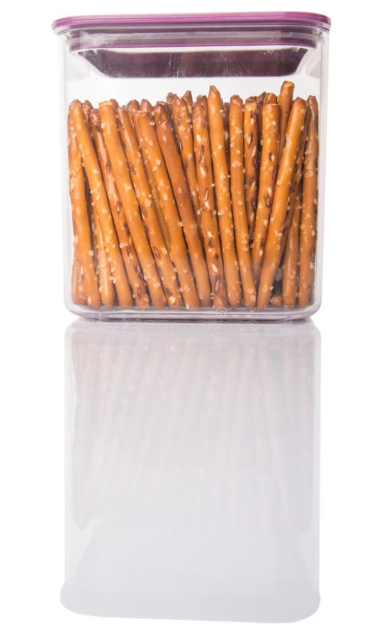 Palillo Del Pretzel En Tupperware I Foto de archivo - Imagen de dorado ...