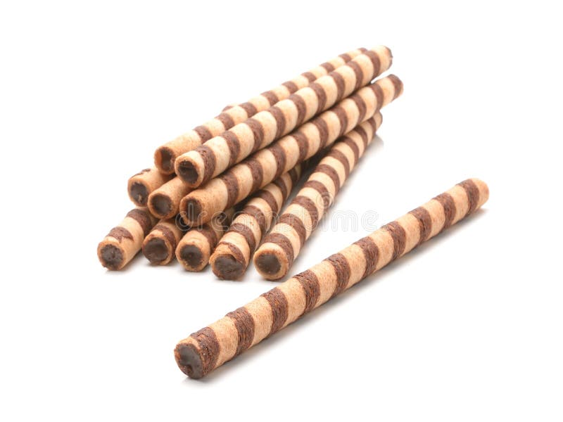 Palillos Del Chocolate Aislados En Blanco Imagen de archivo - Imagen de ...