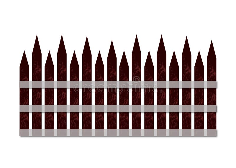 Palisade Picked Fence Set Icon Vector Illustratror Stock Vector ...