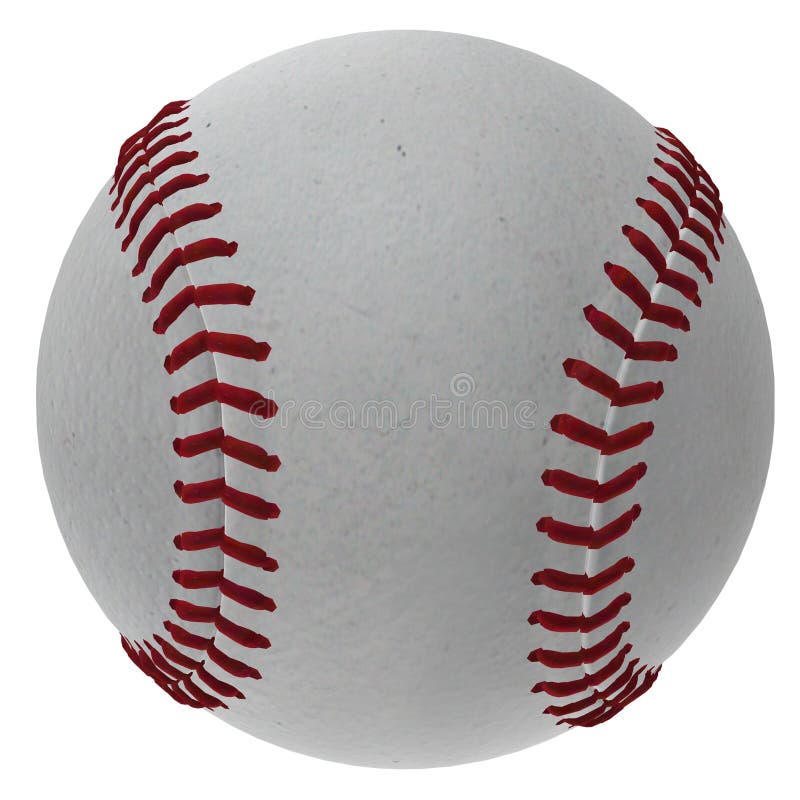 Palla di baseball 3D illustrazione di stock. Illustrazione di isolato ...