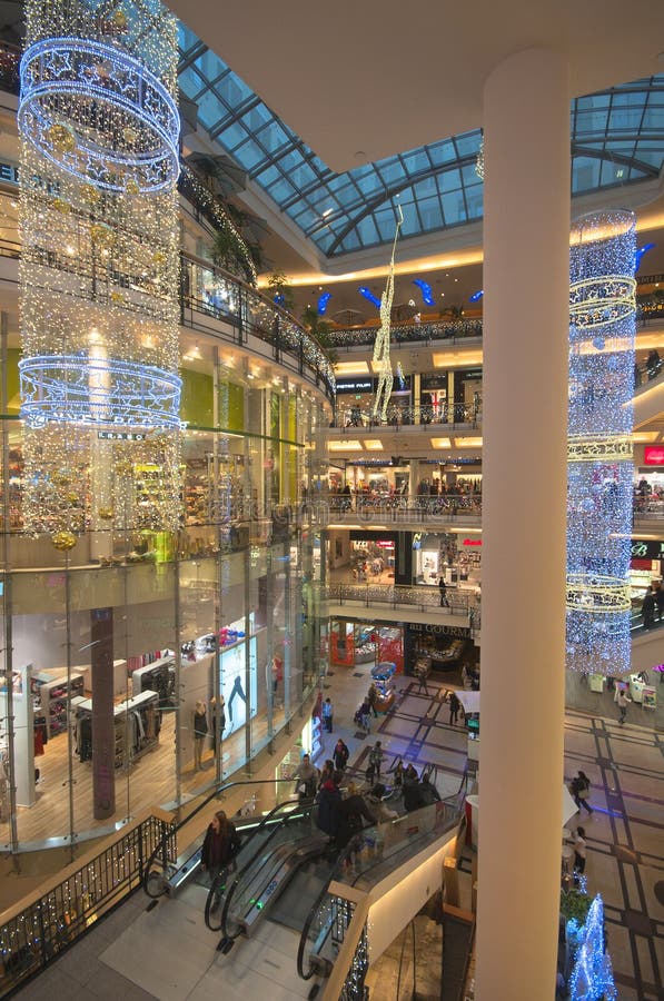 In Palladium Mall. Prague editorial stock image. Image of interior ...