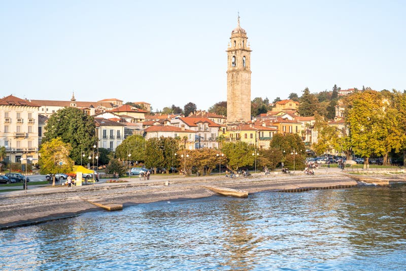 Pallanza, Lago Maggiore, Italy Stock Image - Image of lake, isola ...