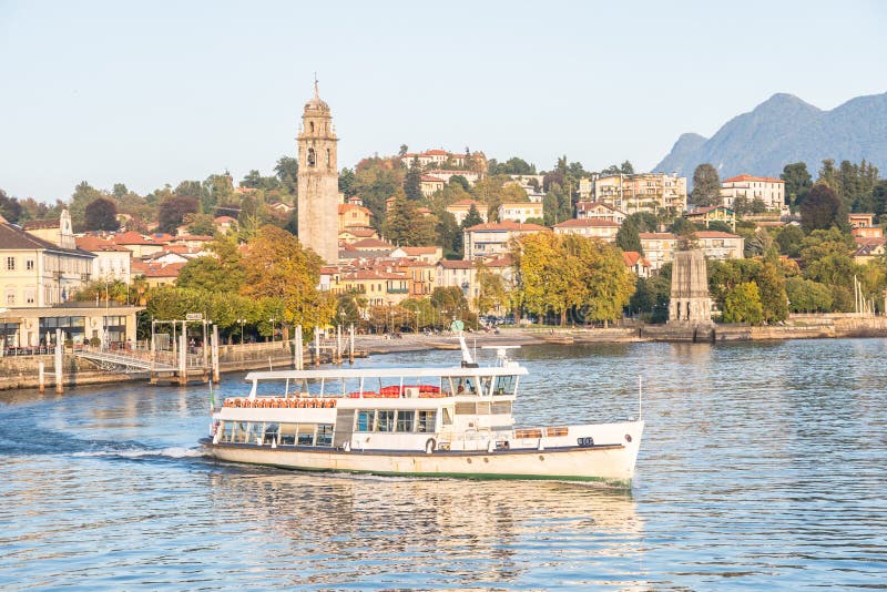 Pallanza, Lago Maggiore, Italy Editorial Photography - Image of intra ...