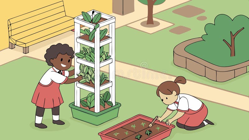 Pallet Garden Vertical Planter, DIY Recycled Garden Project Vector ...