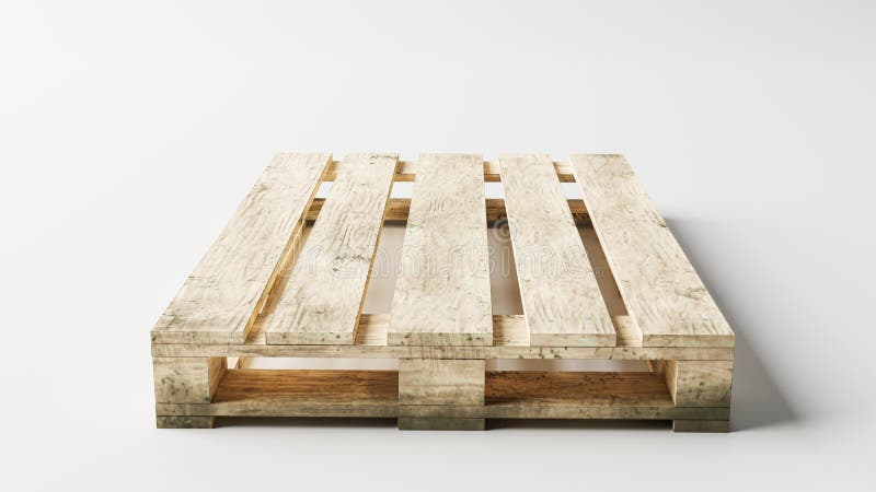 Pallet Isolated on White Background Stock Illustration - Illustration ...
