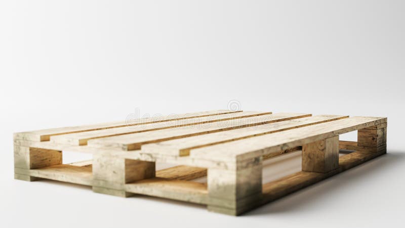 Pallet Isolated on White Background Stock Illustration - Illustration ...