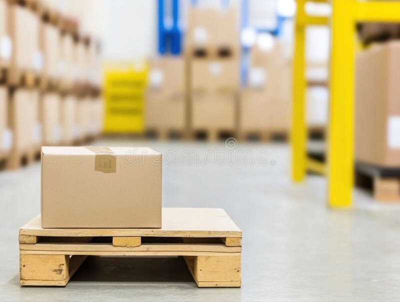 Pallet Positioned in Warehouse Signifying Importance of Inventory ...