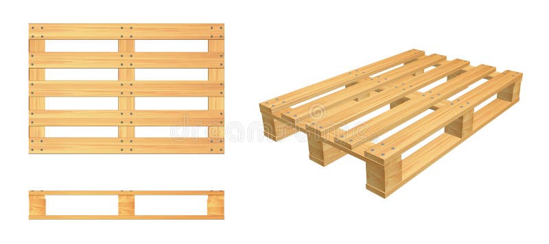 Pallet set stock illustration. Illustration of freight - 50790181