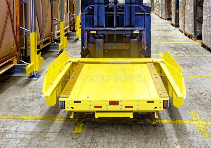 Pallet Shuttle stock photo. Image of automated, warehouse - 58395960
