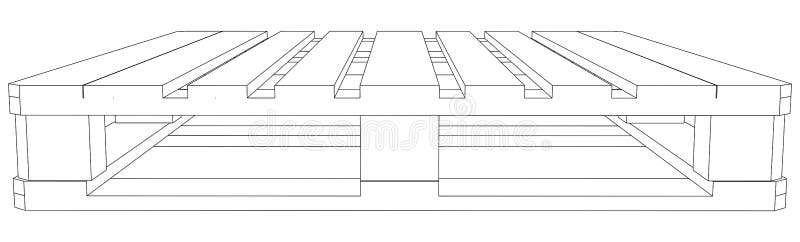 Pallet sketch stock vector. Illustration of isolated - 53947738