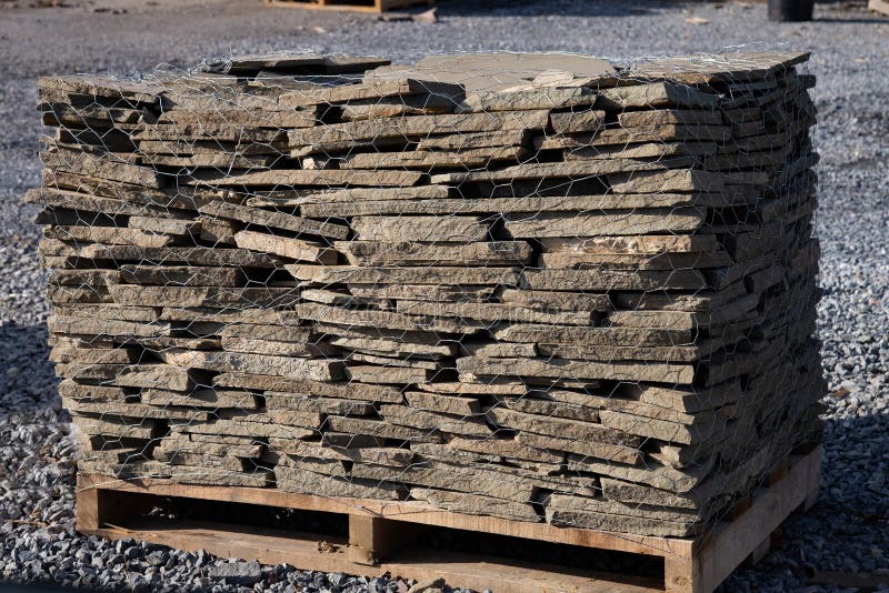 Pallet with stones stock image. Image of industry, quarry - 203840913