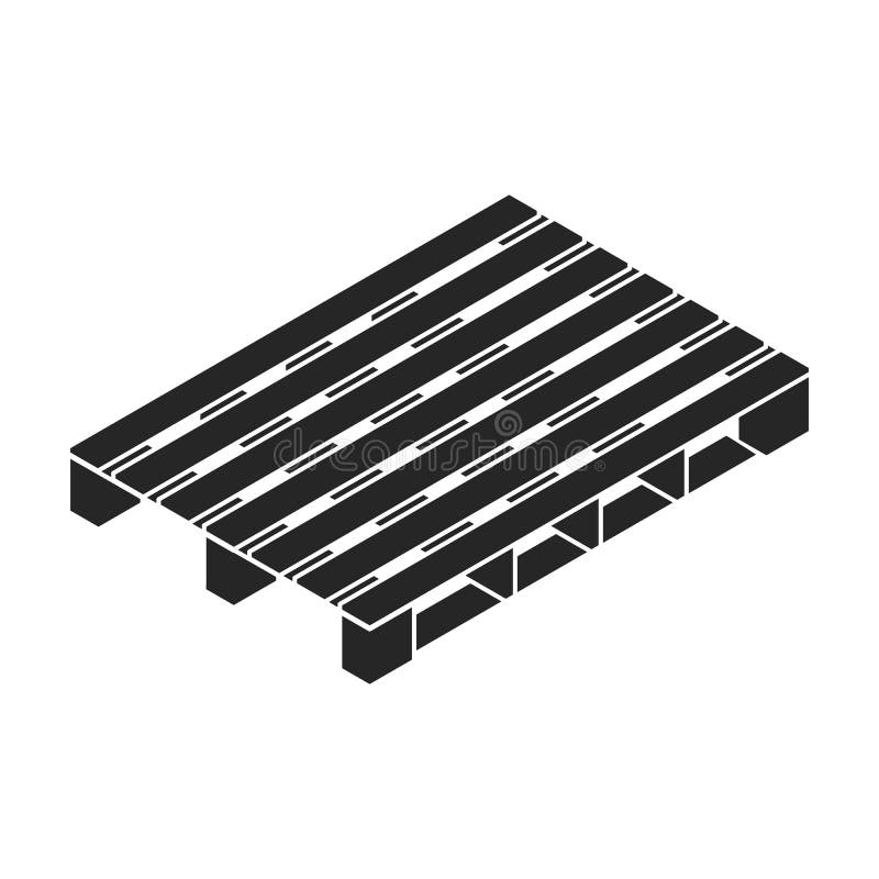 Black White Vector Pallet Stock Illustrations – 1,845 Black White ...